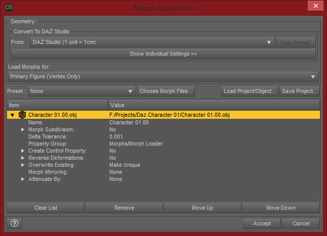 Creating Characters and Morphs for Daz 3D Figures: Import .obj with Morph Loader Pro – LayLo 3D
